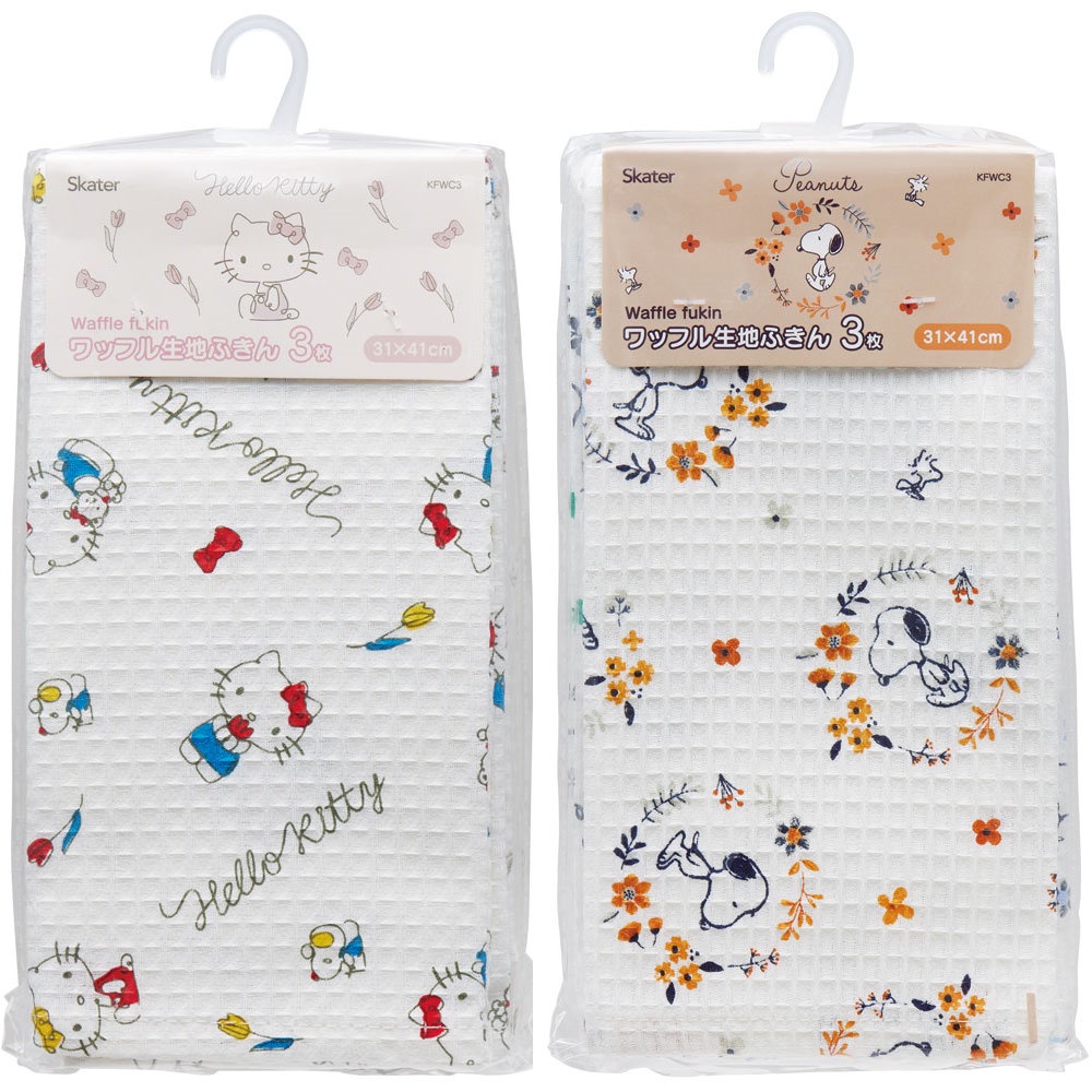 asdfkitty*純棉抹布3入-31*41公分-KITTY 史努比-日本正版商品 | 蝦皮購物