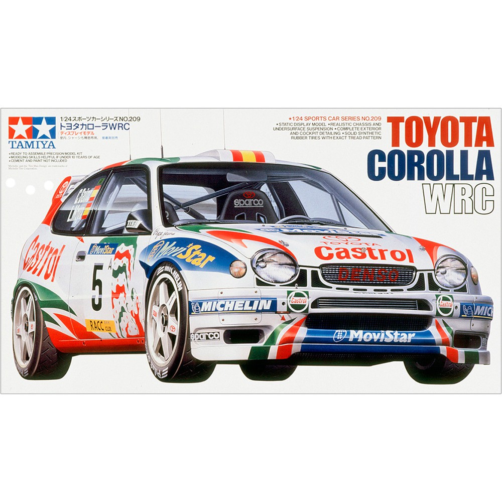 好棒棒模型屋 田宮 TAMIYA 24209 1/24 豐田 TOYOTA COROLLA WRC | 蝦皮購物