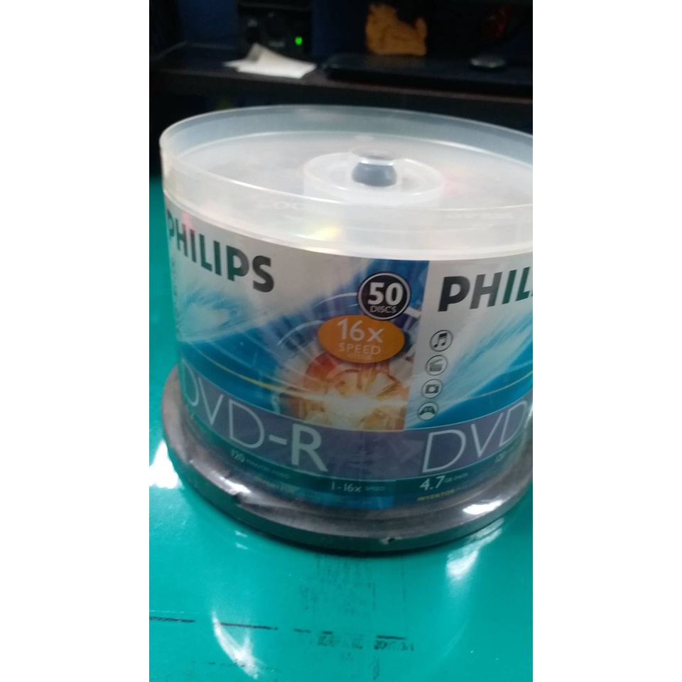 PHILIPS 16X DVD+R 50片桶裝 空白 燒入 光碟 (買來未曾拆封) 全新 下單前請多聊聊確認 | 蝦皮購物