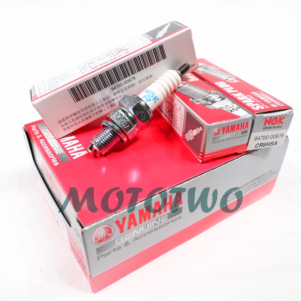 《MOTOTWO》YAMAHA 山葉原廠 NGK火星塞 CR6HSA 噴射專用 94700-00879 | 蝦皮購物