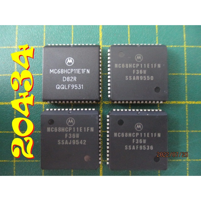 【全冠】MOTOROLA MC68HCP11E1FN PLCC52 8bit Microcontroller『346元』 | 蝦皮購物