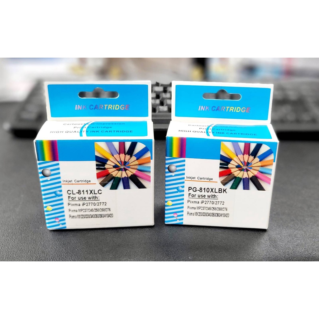 CANON PG-810XL黑色副廠墨水匣高容量/canon 810 811環保墨水匣彩色CL-811 | 蝦皮購物