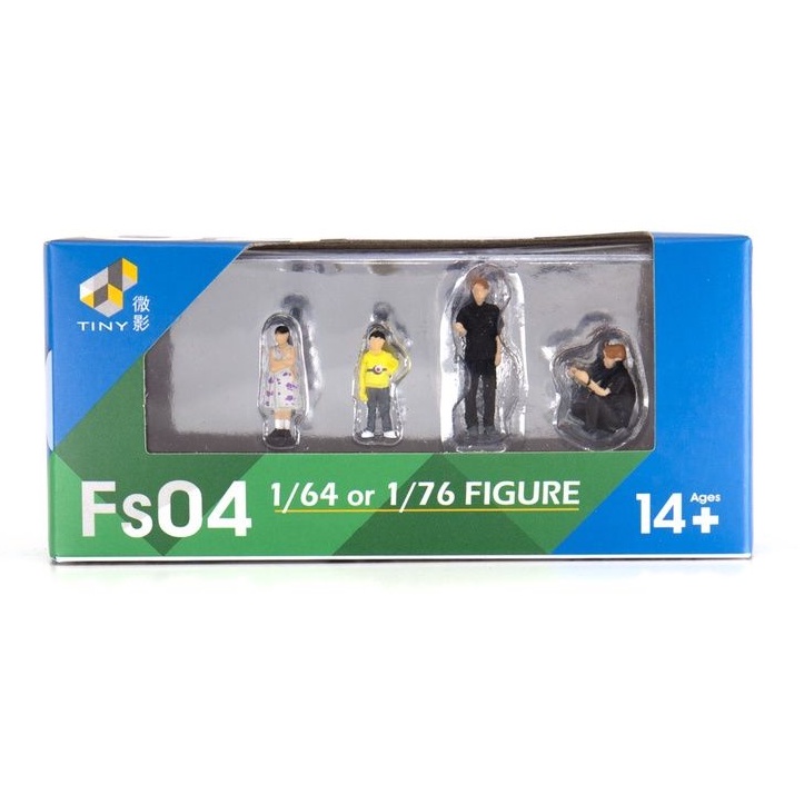 [玩三工作室] Tiny 微影 台灣限定 1/64 人偶4入組 Fs04 | 蝦皮購物