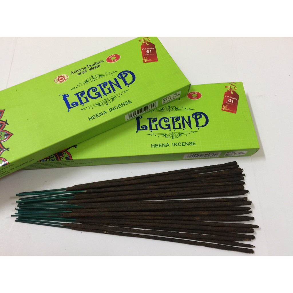 [綺異館]印度香 傳說 清新花調和 50克 高級香品 ACHARYA LEGEND HENNA 售印度皂 | 蝦皮購物