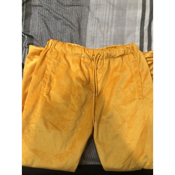 Drew house velour track pant 經典金黃色S號98%新 | 蝦皮購物