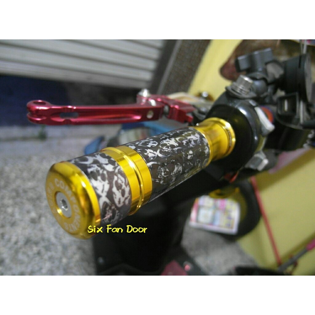 『SFD六扇門部品』390下殺-鋁合金.握把套(骷髏)造型轉印Force.Smax.BwsR.Bws X S.Ray山葉 | 蝦皮購物