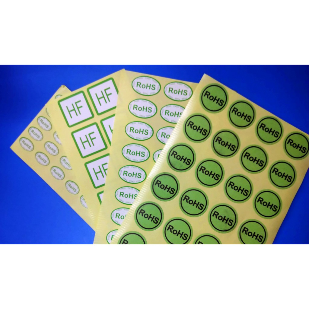 MIT標籤貼紙(圓形、橢圓)/ROHS綠色環保貼 歐盟標準、HF、GP、HSF貼紙(可開發票、少量訂購)現貨不必等 | 蝦皮購物