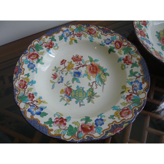 英國 SIMLAY 老瓷盤二件組 | 蝦皮購物