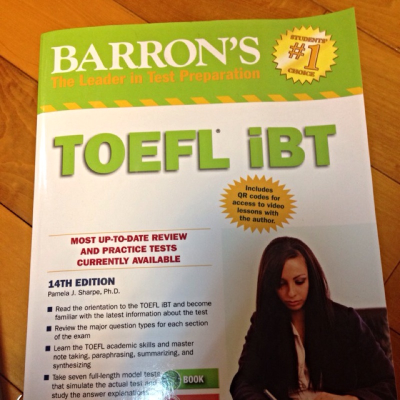Barron's TOEFL IBT最新版14th👍 | 蝦皮購物