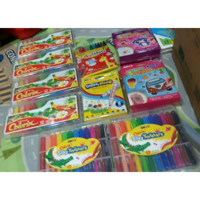 韓國AMOS 12色粗款神奇水蠟筆 | 蝦皮購物