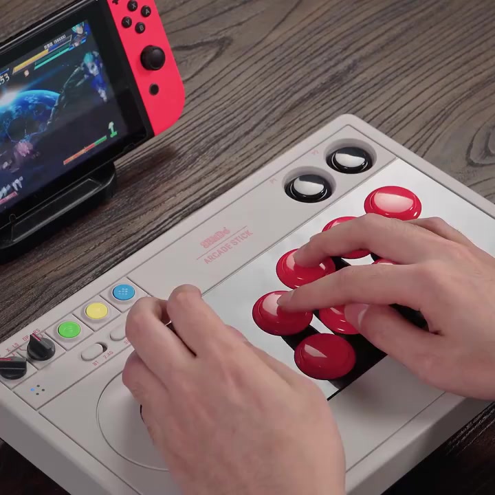 可連NS2主機 八位堂 8Bitdo 街機搖桿 V3 格鬥搖桿 大搖 支援 NS快打旋風6 STEAM / 老爺子 | 蝦皮購物