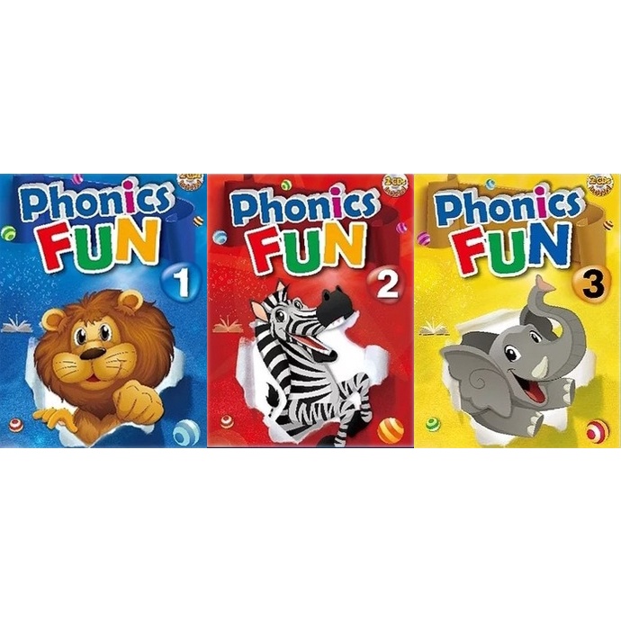 [現貨] Phonics Fun 1~3冊 (共3書+6CD) 字母學習書 | 蝦皮購物