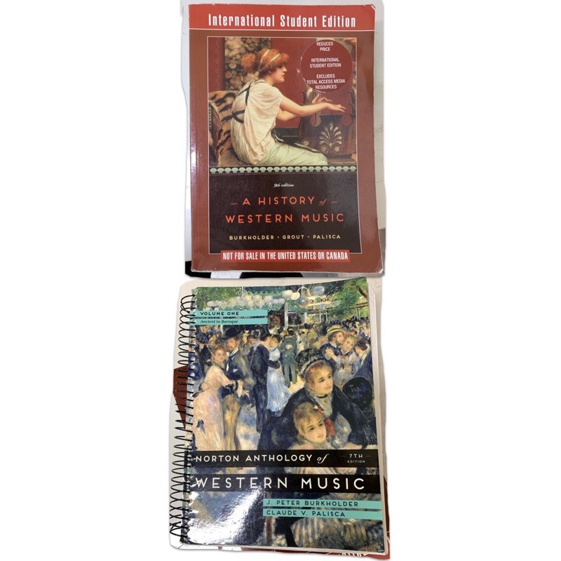 A History of Western Music 9th edition 課本和譜例 東吳大學 西洋音樂史 課本 | 蝦皮購物