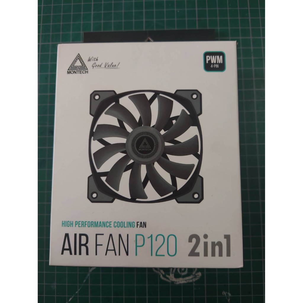 君主 MONTECH AIR FAN P120 12cm 風扇/雙顆裝/1500RPM/PWM(含分接線) | 蝦皮購物