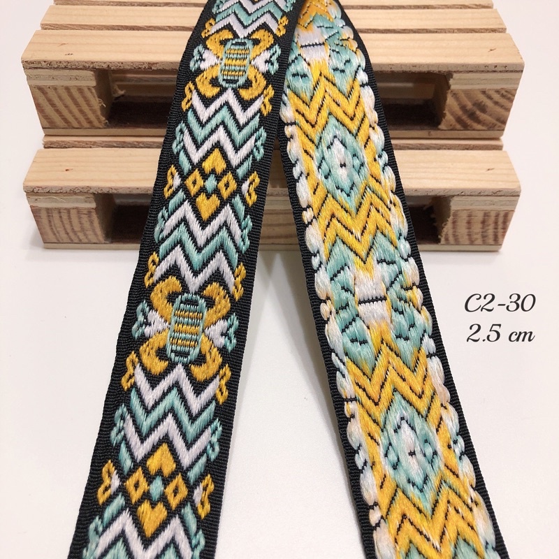 「C-2」寬2-2.7cm 原民風 民族風 原住民 織帶 花邊 緞帶 電繡織帶 圖騰 刺繡 | 蝦皮購物