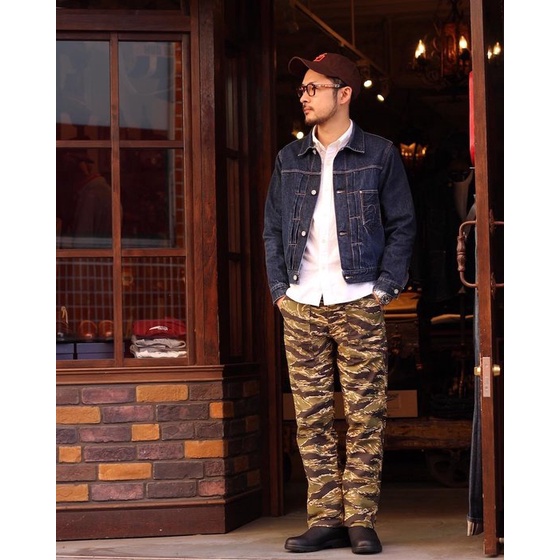 [BTO] 日產 Pherrows PUPT1 復古二戰軍褲 虎斑迷彩 BAKER PANTS | 蝦皮購物