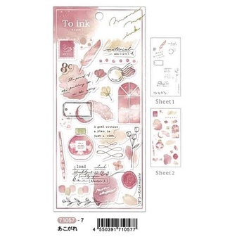 *激動小鹿* 日本 Q-LiA TO Ink 貼紙 透明貼紙 日本貼紙 Q-LIA | 蝦皮購物