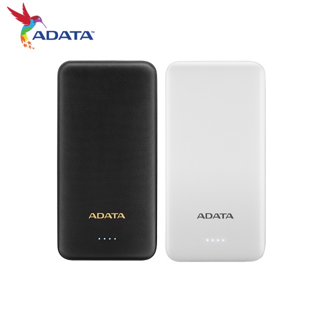【台灣保固】ADATA 威剛 T10000 薄型 行動電源 10000mAh 行充 黑/白色 | 蝦皮購物