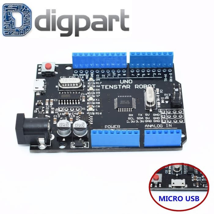 Arduino UNO R3 CH340G MEGA328P UNO R3 ATMEGA328P AU Micro US | 蝦皮購物