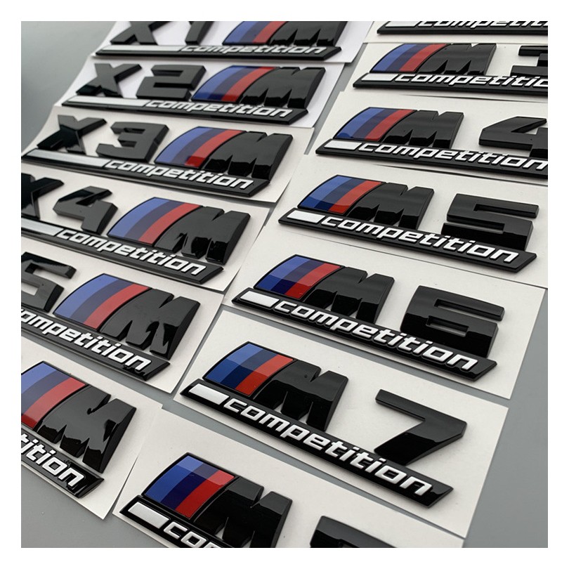 寶馬雷霆版車標X1M/X2M/X3M/X4M/X5M/X6M改裝competition後尾標 | 蝦皮購物