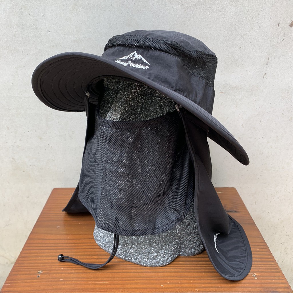【裝備部落】Hatty outdoor 漁夫帽 UPF50+ 排汗透氣 可拆遮陽網布 戶外-登山-釣魚 遮陽帽 防曬帽 | 蝦皮購物