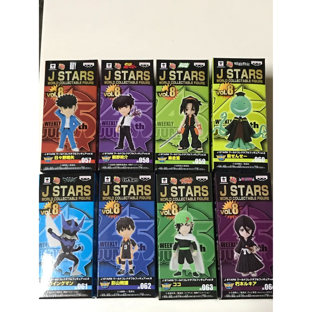 《潮流本舖》絕版 日版 J STARS JUMP 明星大亂鬥 WCF VOL.8 麻倉葉 暗殺教室 日日野 死神 | 蝦皮購物