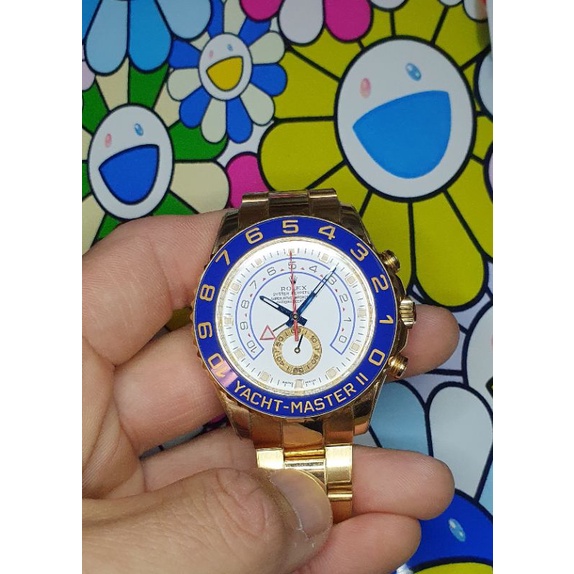 勞力士 116688 ROLEX 金遊艇 Yacht-Master II 遊艇名仕 停產 藍針款 | 蝦皮購物