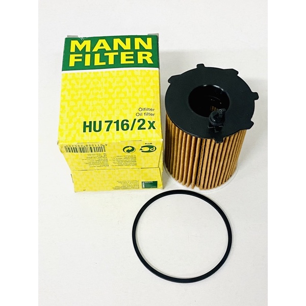 VOLVO V40 1.6 D2 柴油車 2012年後款 MANN 機油芯 油芯 HU716/2X | 蝦皮購物