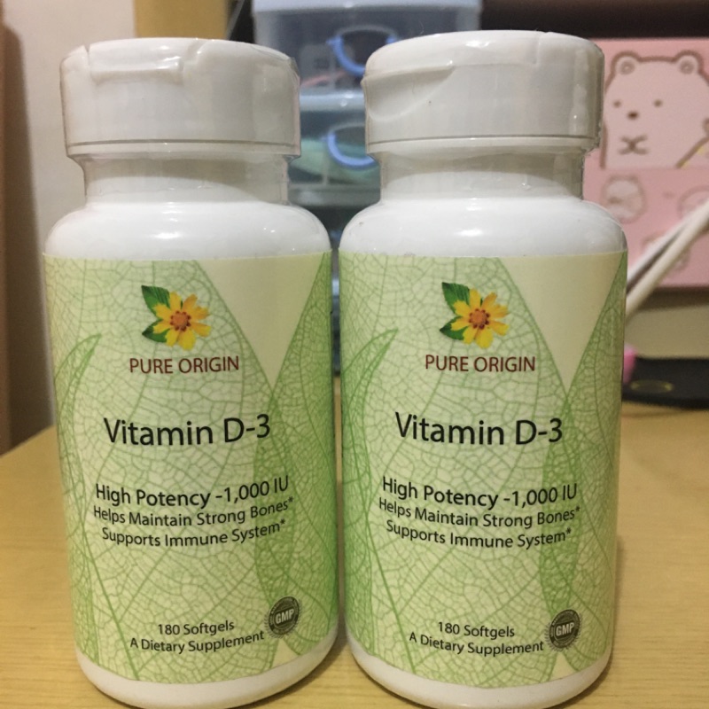 美國 純益 pure origin d3 1000iu 現貨 | 蝦皮購物