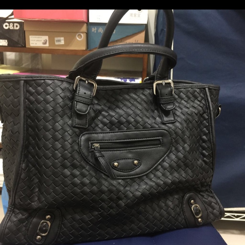 編織包-黑(限定者下標) | 蝦皮購物