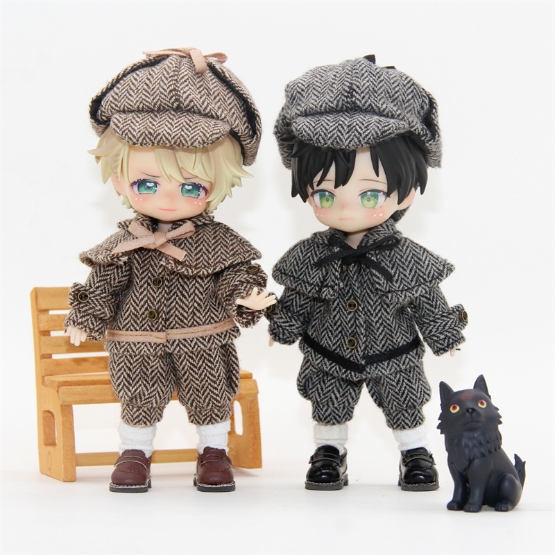 現貨【風閣】偵探福爾摩斯套裝 - ob11 黏土人 gcs ymy 12分娃娃衣 套裝 ob11套裝 偵探 福爾摩斯 | 蝦皮購物