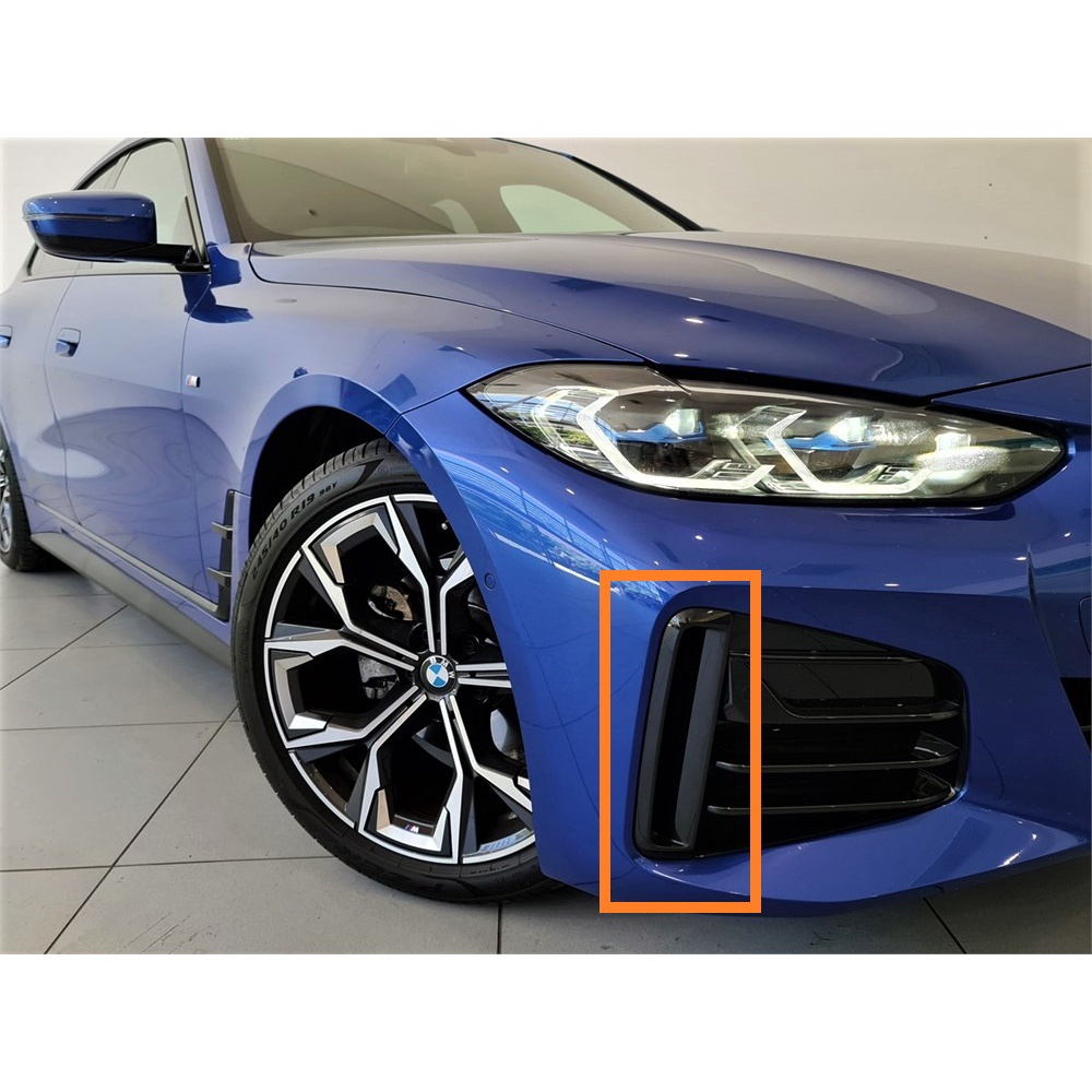 德國原廠BMW G26 4GC 高光黑前保桿進氣口飾板 高光黑氣壩側通風板 高光黑 鋼琴黑 下獠牙通風格柵420 430 | 蝦皮購物