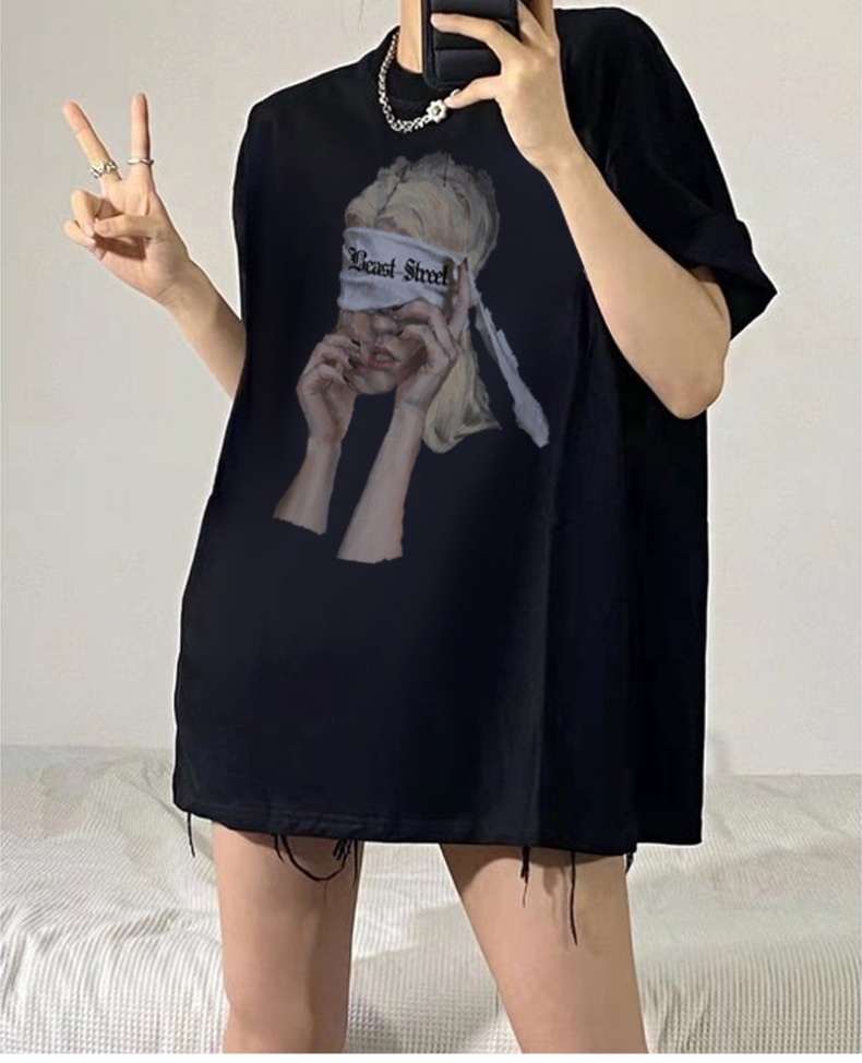 CHAOO 短袖 t恤 女生短袖 情侶裝 oversize t恤 下半身失蹤上衣 夏天衣服 美式復古 歐美上衣 潮流衣服 | 蝦皮購物