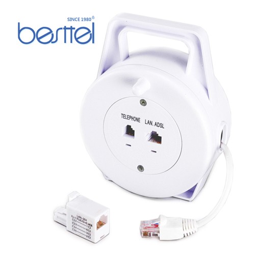 besttel ADSL 網路/電話 mini兩用延長線【15呎=4.6公尺】LAN-511/84+64 457cm | 蝦皮購物