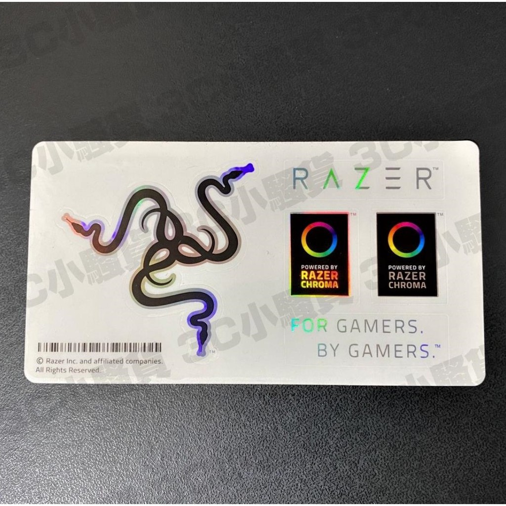 115 限量【 Razer 】LOGO RAZER雷蛇貼紙 反光 防水 原廠 潮貼(一張兩枚)貼紙 | 蝦皮購物