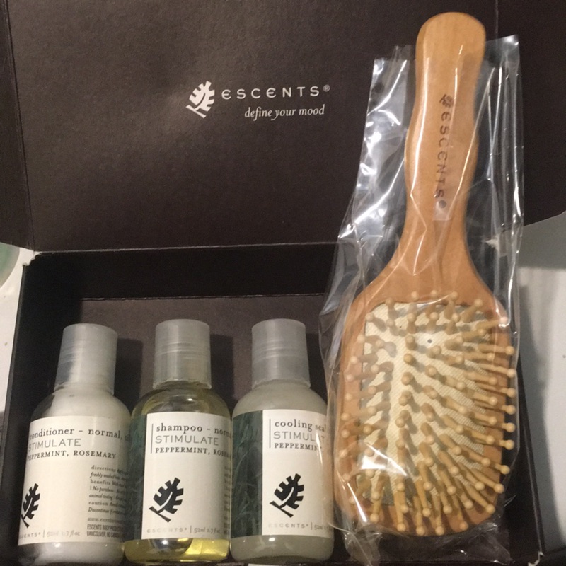 Escents伊聖詩 淨化洗護旅行組 52mlX3 頭皮按摩梳 | 蝦皮購物