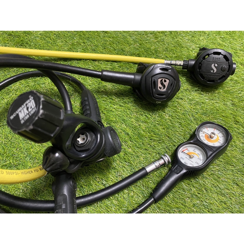 SCUBAPRO MK20 輕量化 一級頭 R395 二級頭 二用錶 7成新 一年保固 | 蝦皮購物