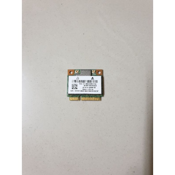 Atheros AR5B125 802.11b/g/n 無線網卡 筆電 mini PCI-E 短卡 | 蝦皮購物