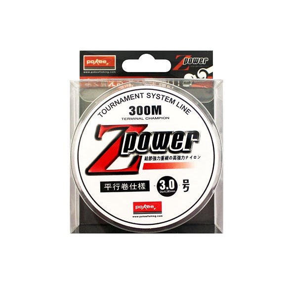 百有釣具 太平洋POKEE Z POWER(300m) 尼龍線3號/4號/5號/6號 透明 SP赤色500m | 蝦皮購物