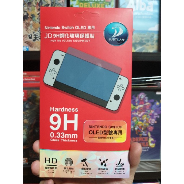 【全新商品】原廠傑仕登 NS Switch OLED 9H 鋼化玻璃保護貼 Switch OLED主機 專用 | 蝦皮購物