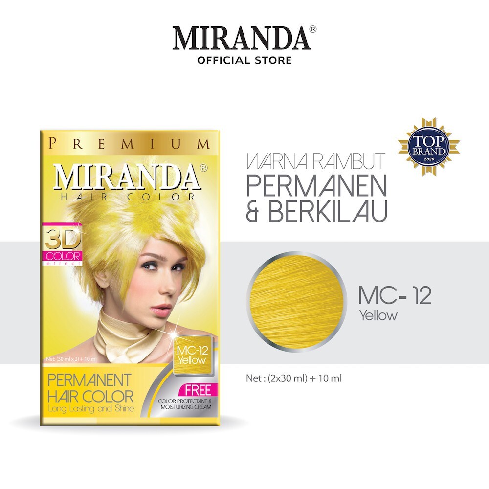 MIRANDA Semir Miranda Hair Color 30ml Pewarna rambut cat ORI | 蝦皮購物