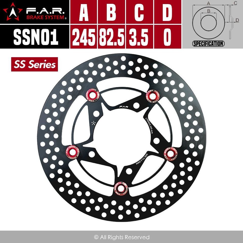 【FAR】 赤鬼 SS浮動碟盤 SMAX FORCE DRG JET系列 雷霆 勁戰系列 GOGORO 2 | 蝦皮購物