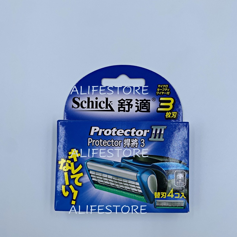 Schick 捍將3刮鬍刀 Protector 3 1刀把2刀片 / 刀片4入裝 刮鬍刀 除毛 浮動刀頭 舒適刮鬍刀 | 蝦皮購物