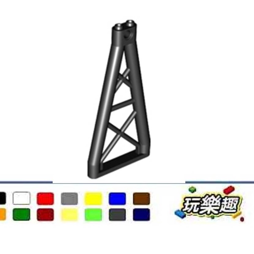 玩樂趣 LEGO樂高 64449 支架 1 x 6 x 10 三角 二手零件 2H30F-F | 蝦皮購物