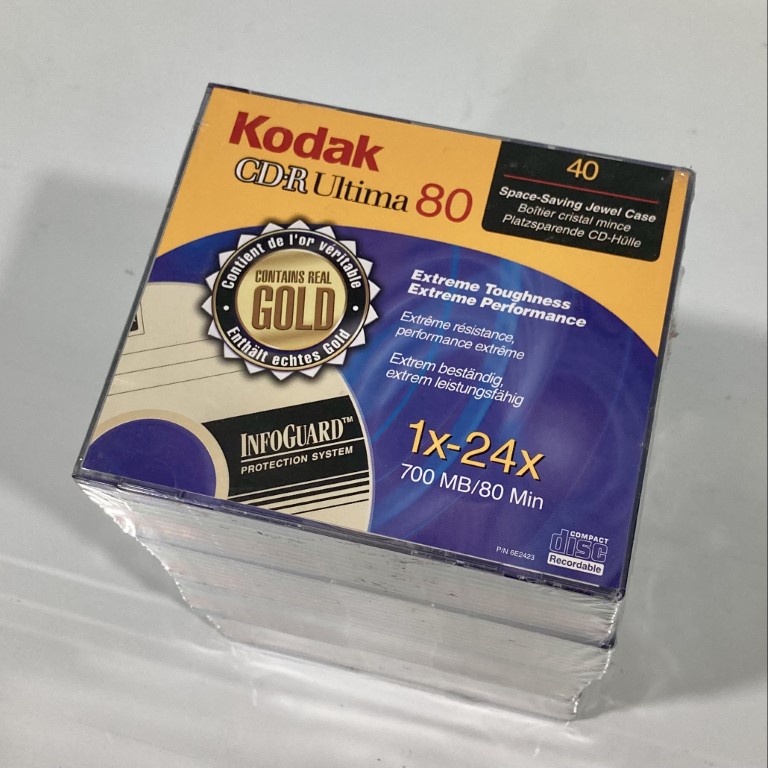Kodak CD-R CD-R Ultima 80 柯達 光碟片 金片 銀金片 | 蝦皮購物