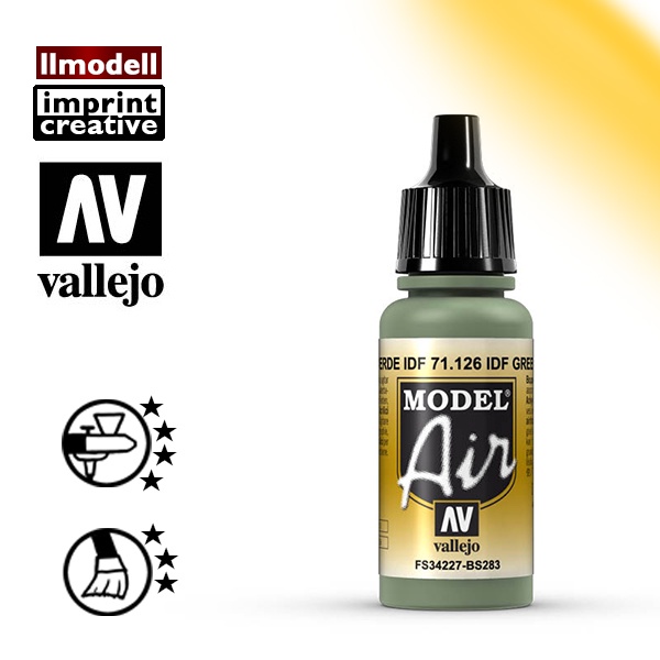 AV Vallejo 71126 綠色 IDF Green 模型漆 鋼彈水性漆顏料噴筆噴塗 FS34227 郡氏C312 | 蝦皮購物
