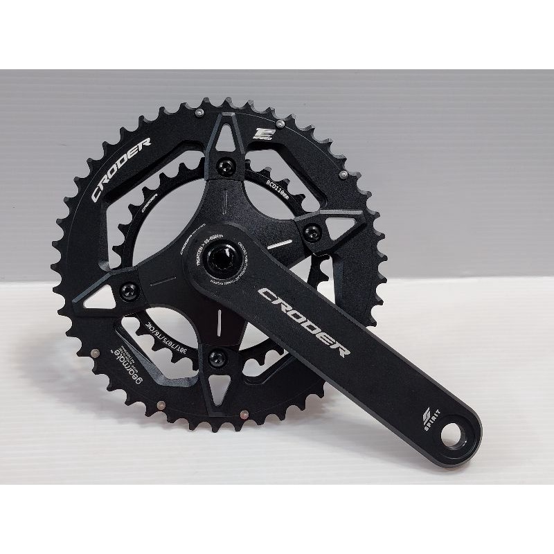CRODER Shimano 12S 專用 46/30T 壓縮盤+四爪爪片+24mm軸心+170mm短曲柄 腿長可選 | 蝦皮購物