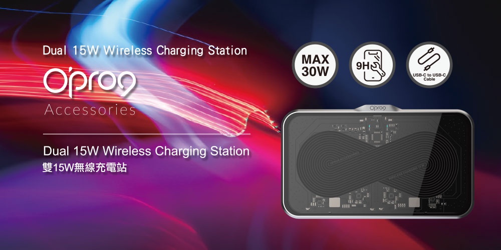 Opro9 雙15W無線充電板 快充板 iPhone無線快充 安卓無線充電 無線充電盤 | 蝦皮購物