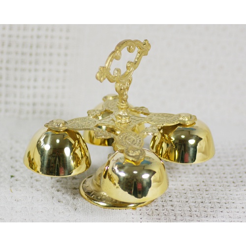 as86 天主教圣物 越南進口 銅質四頭鈴鐺 彌撒搖鈴 感恩特惠 | 蝦皮購物