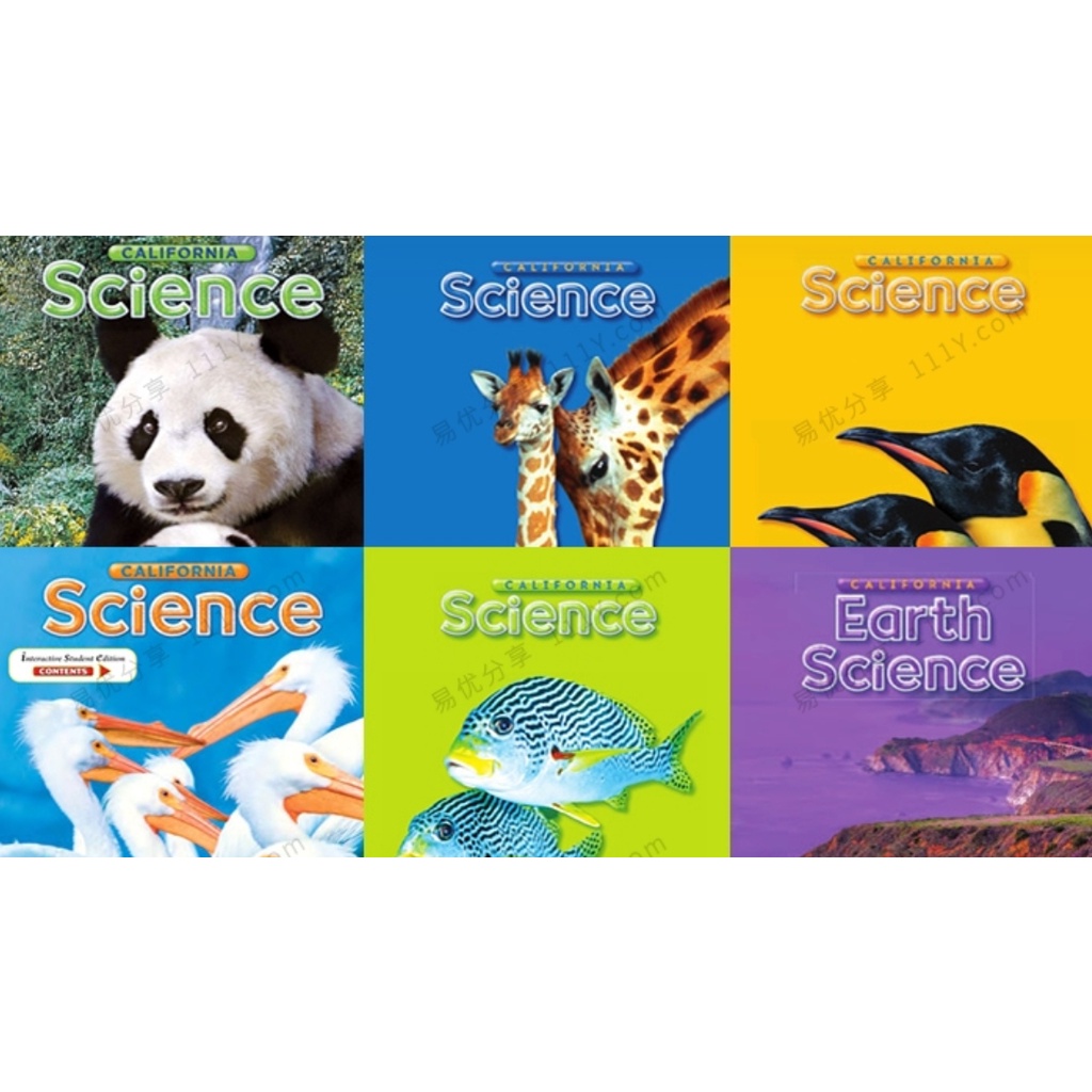 🌈美國加州小學教材科學California science G1 G2 G3 G4 G5 G6 贈配套資源 | 蝦皮購物